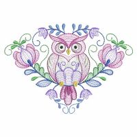 Rosemaling Owl 2 | OregonPatchWorks