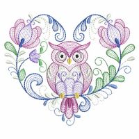 Rosemaling Owl 2 | OregonPatchWorks