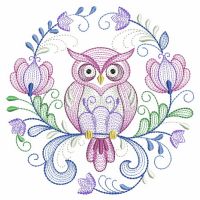 Rosemaling Owl 2 | OregonPatchWorks