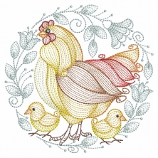 Rippled Chickens 2 | OregonPatchWorks