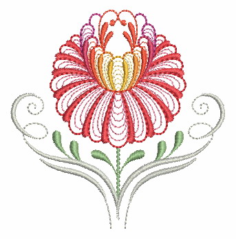 Rosemaling Floral | OregonPatchWorks
