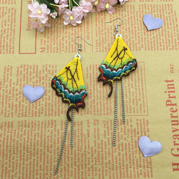 FSL Butterfly Earrings | OregonPatchWorks
