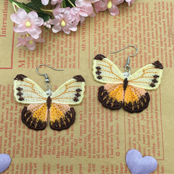 FSL Butterfly Earrings | OregonPatchWorks