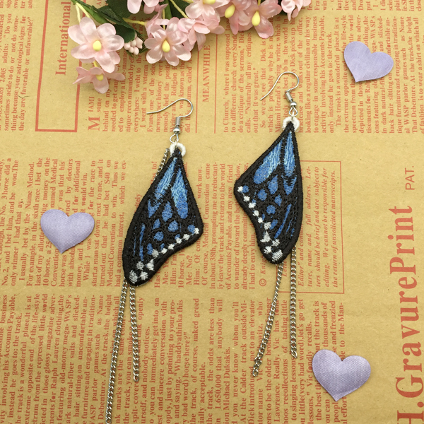FSL Butterfly Earrings | OregonPatchWorks