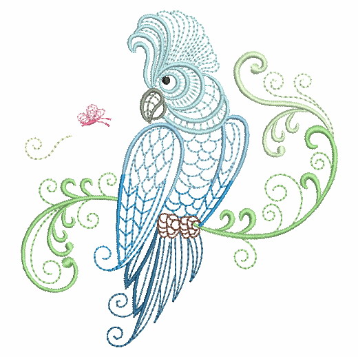 Vintage Parrots 2 | OregonPatchWorks