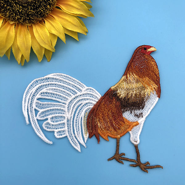 FSL Realistic Rooster | OregonPatchWorks