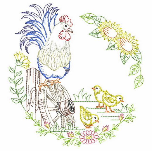 Vintage Chickens 4 | OregonPatchWorks