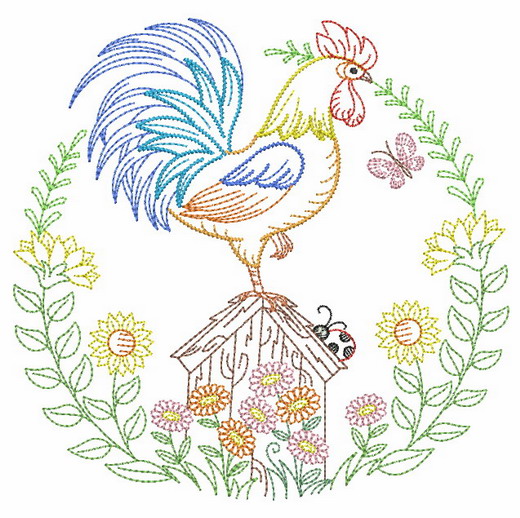 Vintage Chickens 4 | OregonPatchWorks
