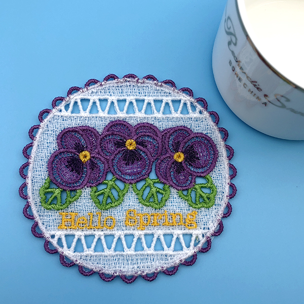 FSL Floral Coaster | OregonPatchWorks
