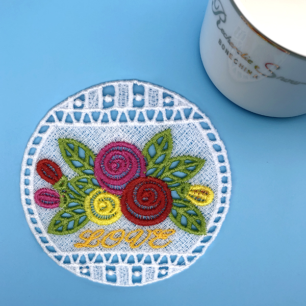 FSL Floral Coaster | OregonPatchWorks