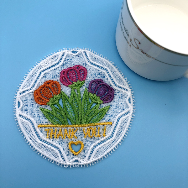 FSL Floral Coaster | OregonPatchWorks