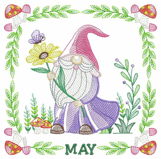 Months Of The Year Gnome
