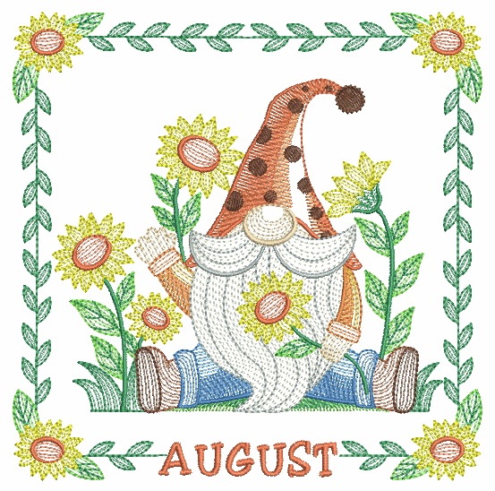 Months Of The Year Gnome | OregonPatchWorks