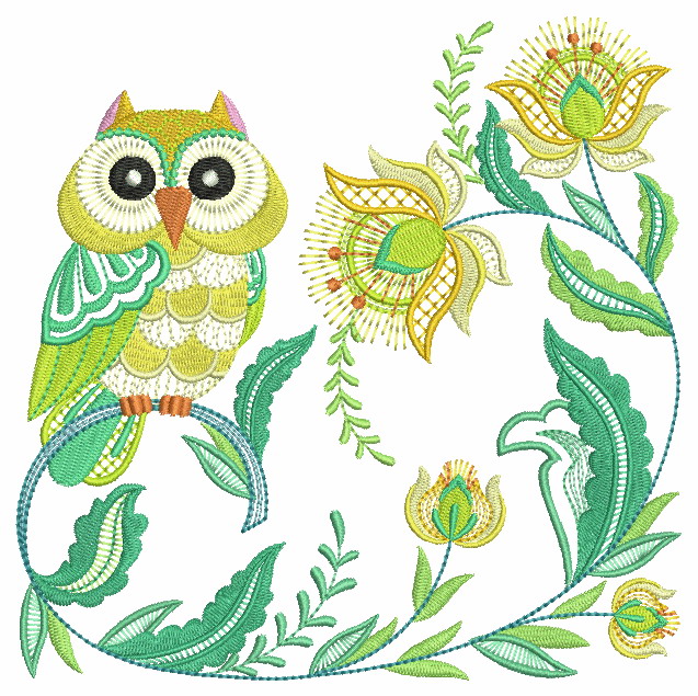Jacobean Owls 2 | OregonPatchWorks