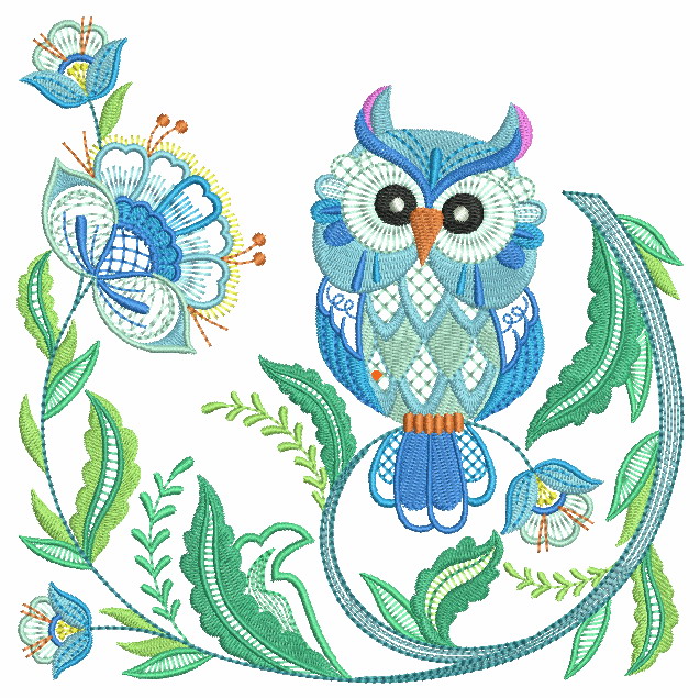 Jacobean Owls 2 | OregonPatchWorks