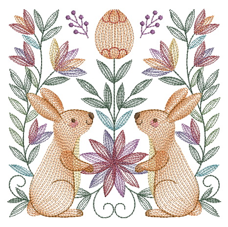 Baltimore Easter Rabbit Quilt | OregonPatchWorks