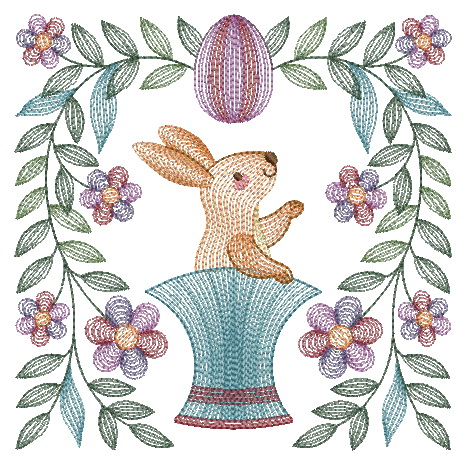 Baltimore Easter Rabbit Quilt | OregonPatchWorks