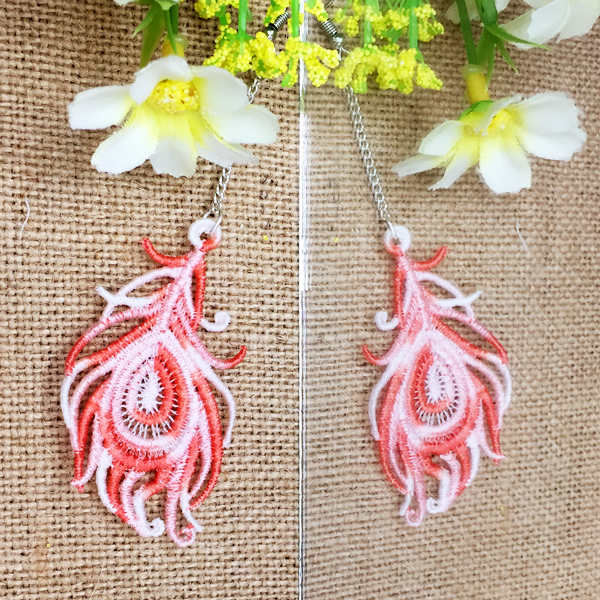 FSL Variegated Feather Earrings | OregonPatchWorks