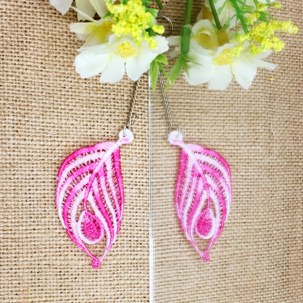 FSL Variegated Feather Earrings | OregonPatchWorks