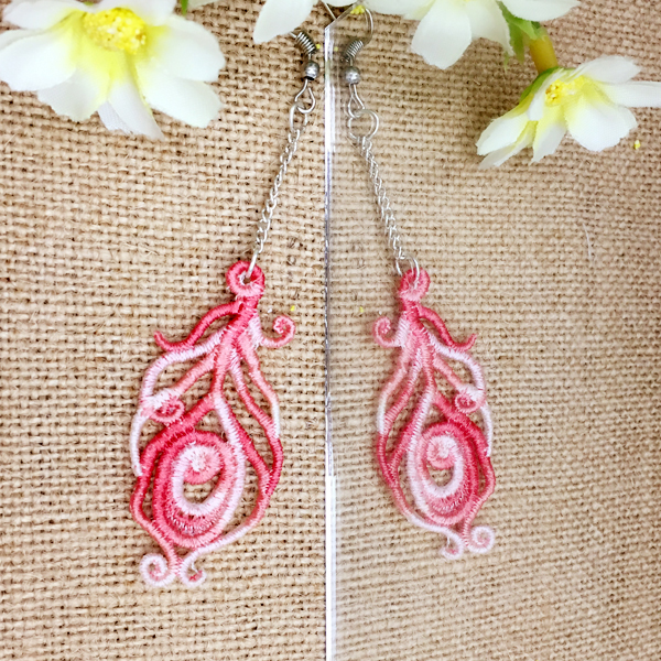 FSL Variegated Feather Earrings | OregonPatchWorks