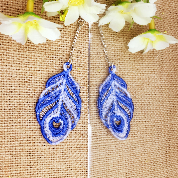 FSL Variegated Feather Earrings | OregonPatchWorks
