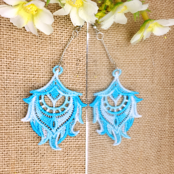 FSL Variegated Feather Earrings | OregonPatchWorks