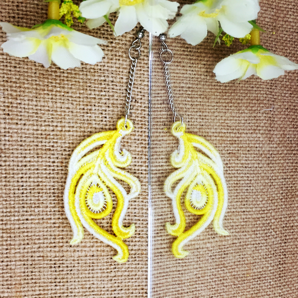 FSL Variegated Feather Earrings | OregonPatchWorks