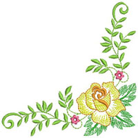 Heirloom Flower Corners 2 | OregonPatchWorks