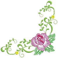 Heirloom Flower Corners 2 | OregonPatchWorks