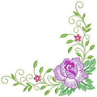 Heirloom Flower Corners 2 | OregonPatchWorks