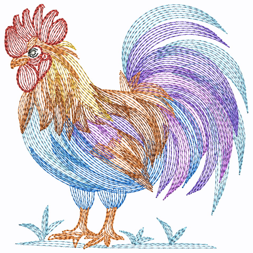 Colorful Rooster | OregonPatchWorks