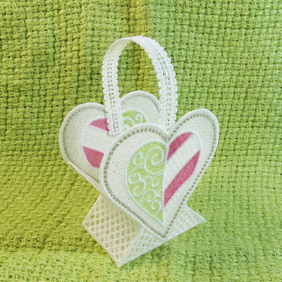 3D FSL Heart Shaped Basket 3 | OregonPatchWorks