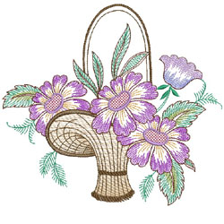 Floral Baskets Singles | OregonPatchWorks