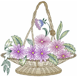Floral Baskets Singles | OregonPatchWorks