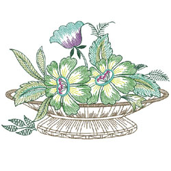 Floral Baskets Singles | OregonPatchWorks