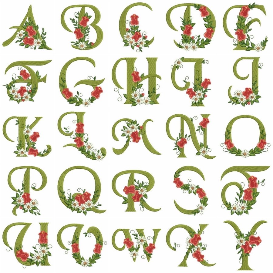 Tulip Alphabet | OregonPatchWorks