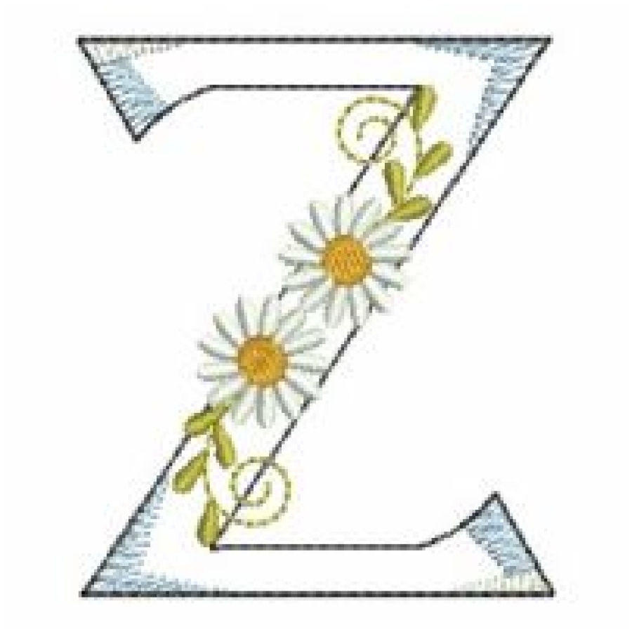 Daisy Alphabet | OregonPatchWorks