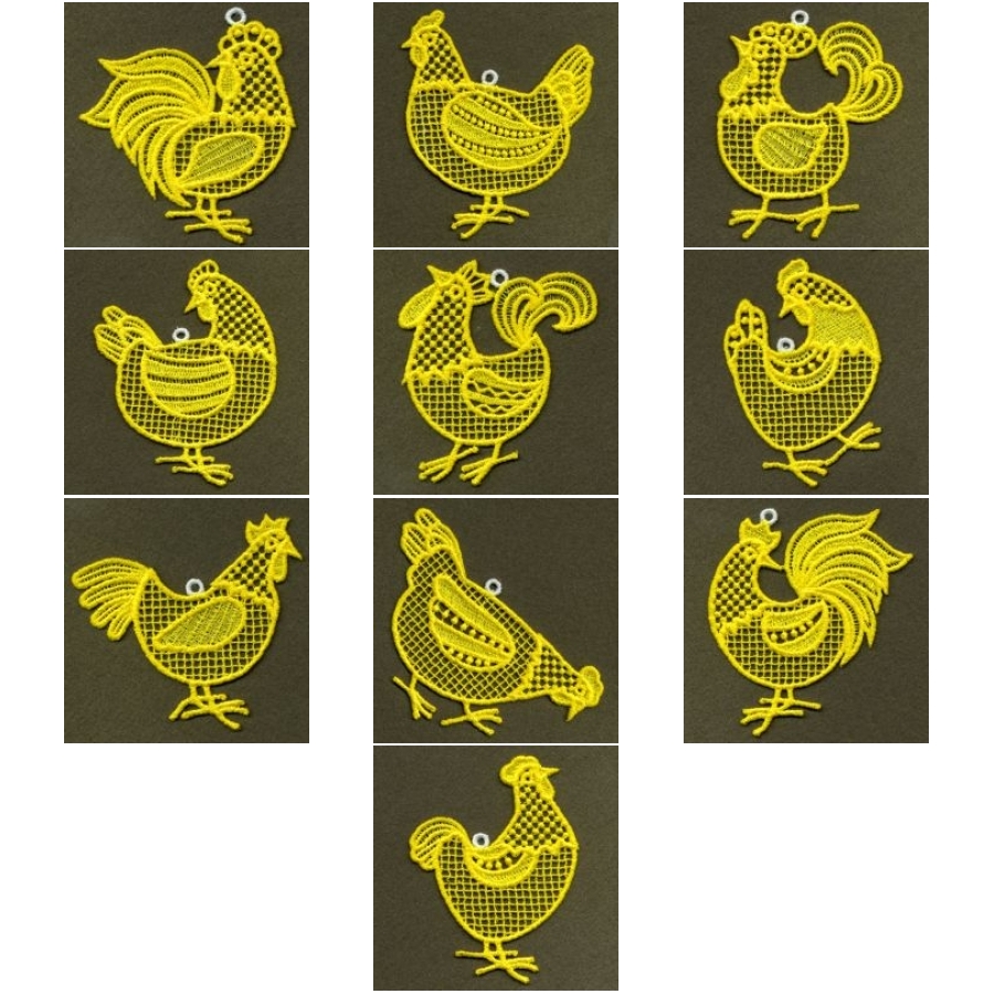 FSL Hens And Roosters | OregonPatchWorks