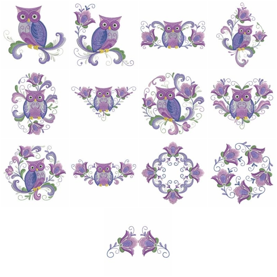 Rosemaling Owl | OregonPatchWorks