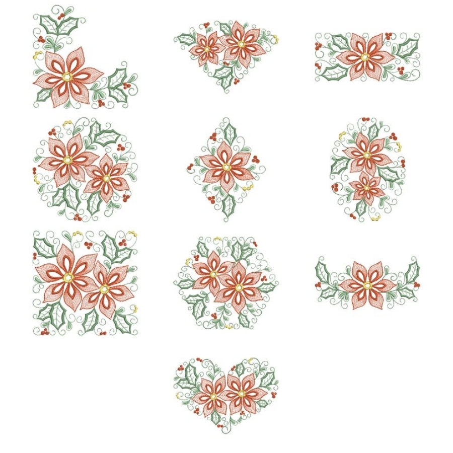 Poinsettia In Bloom | OregonPatchWorks