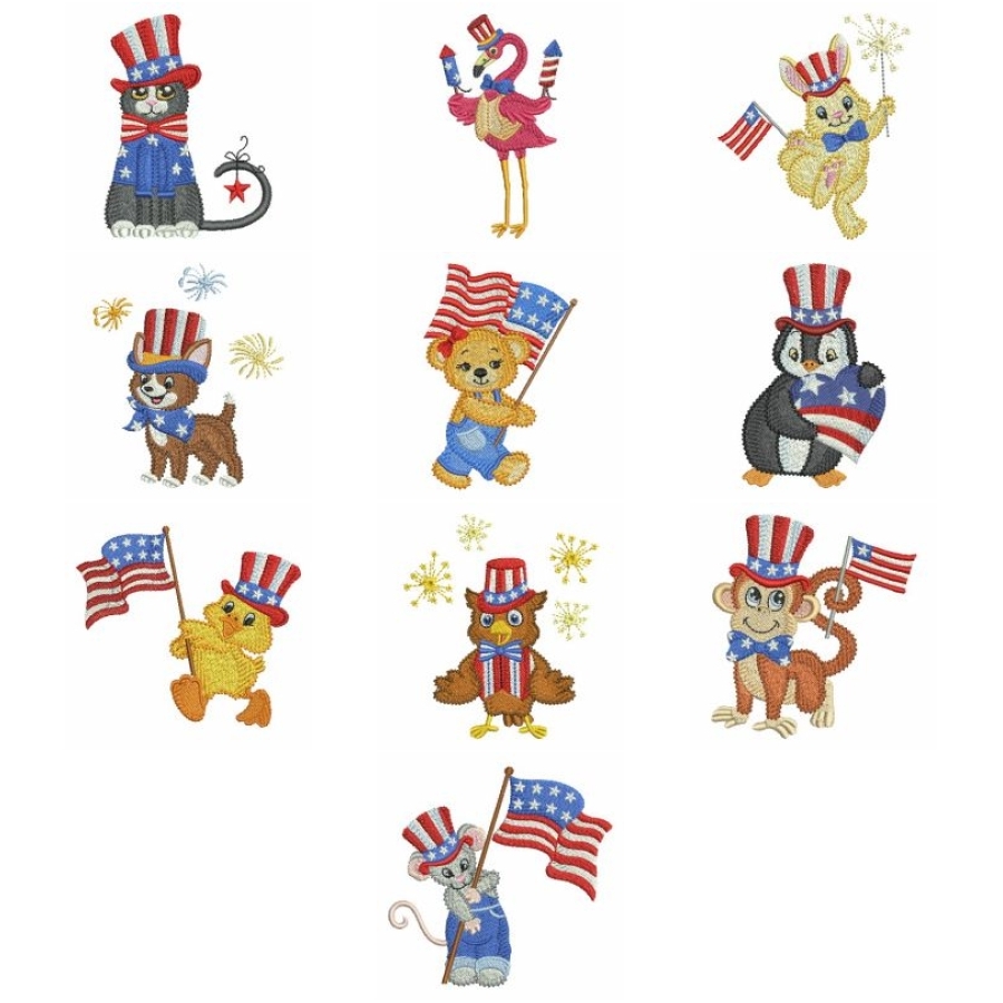 Patriotic Animals | OregonPatchWorks