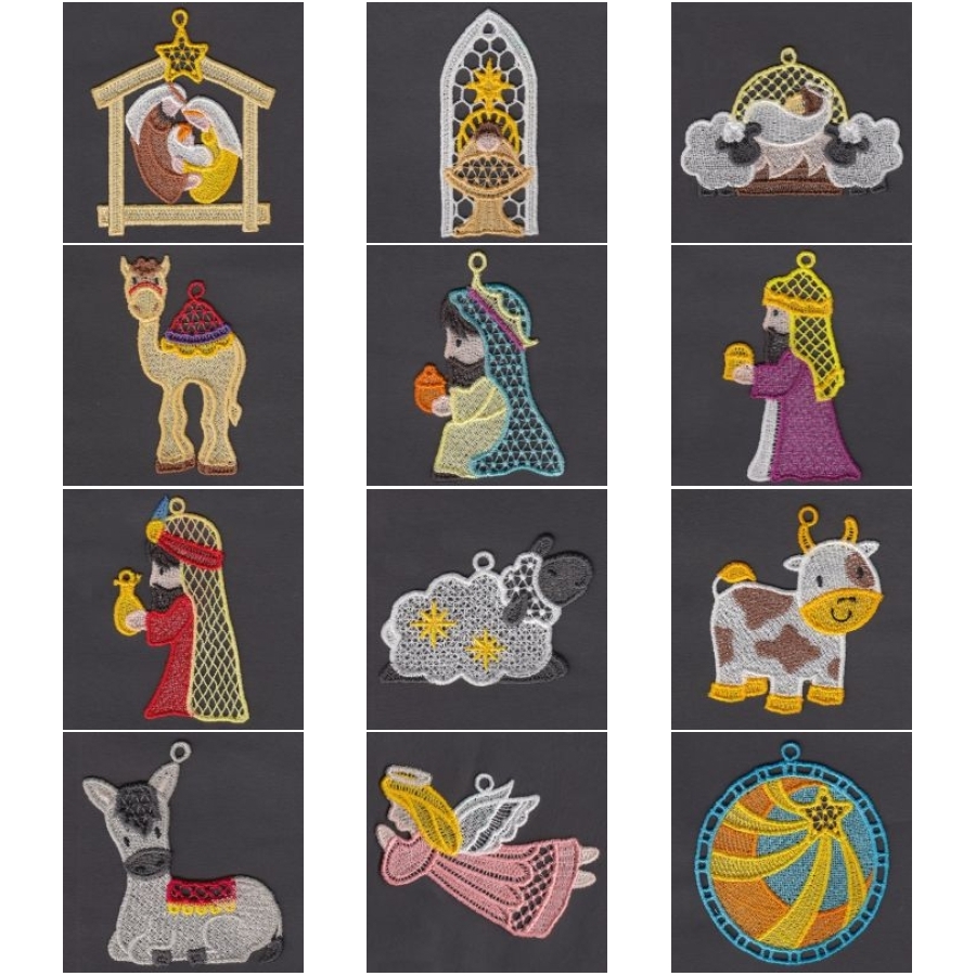 FSL Nativity Ornaments 2 | OregonPatchWorks