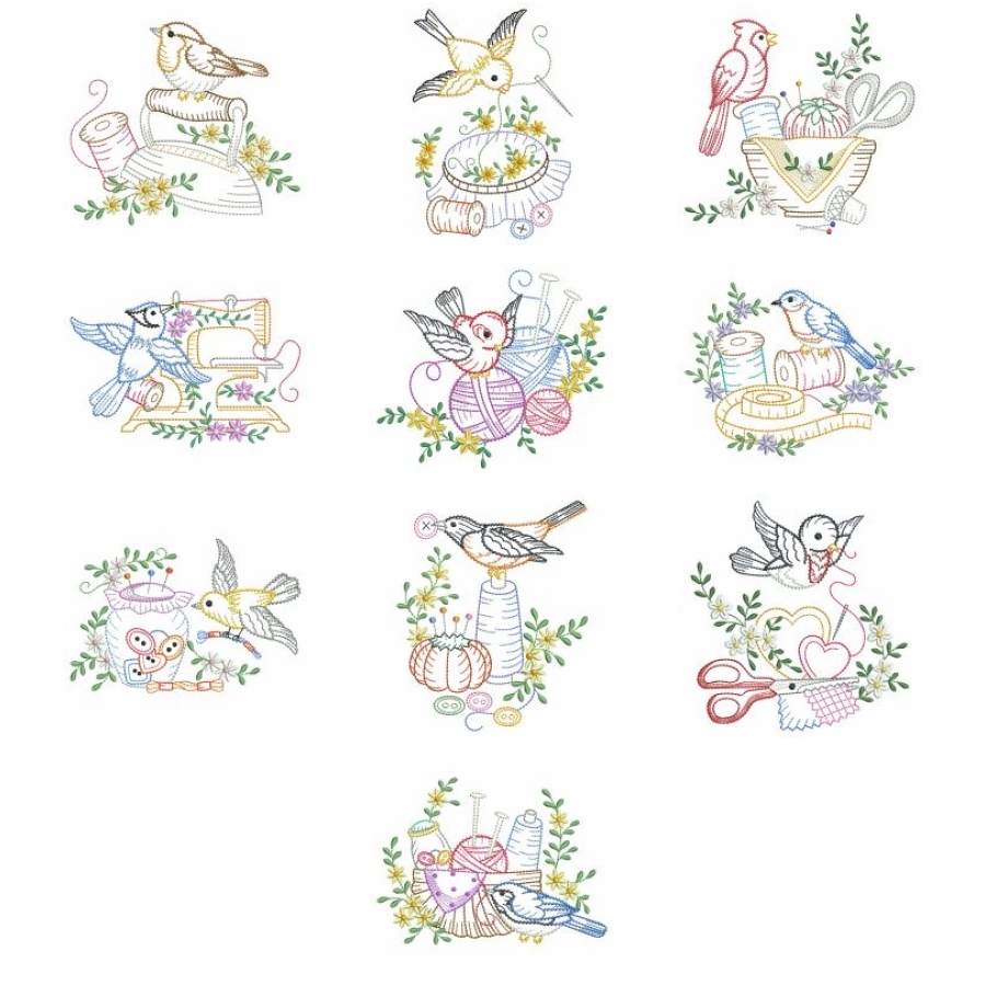 Vintage Sewing Birds | OregonPatchWorks