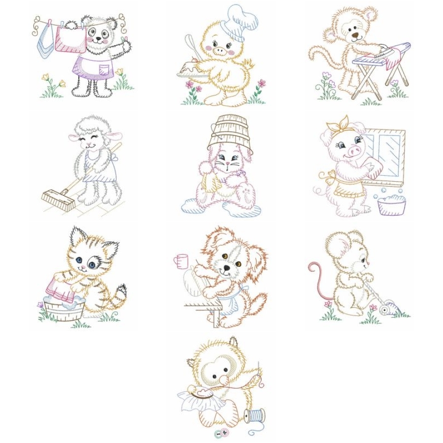 Vintage Busy Animals | OregonPatchWorks