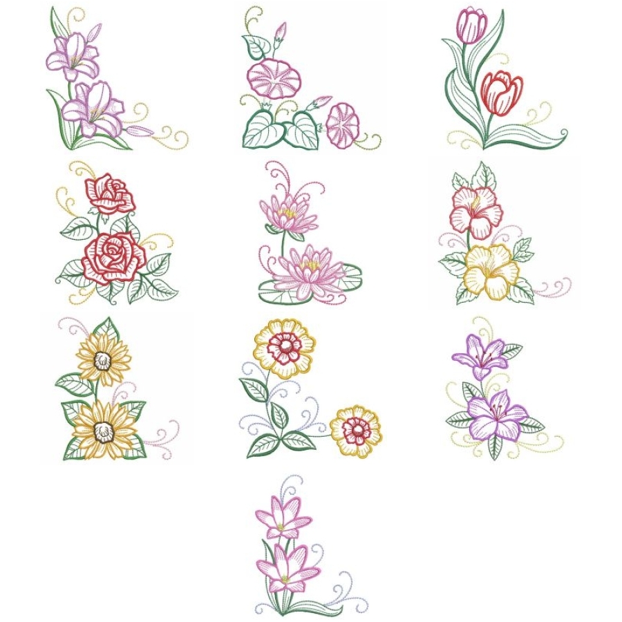 Vintage Floral Corner | OregonPatchWorks