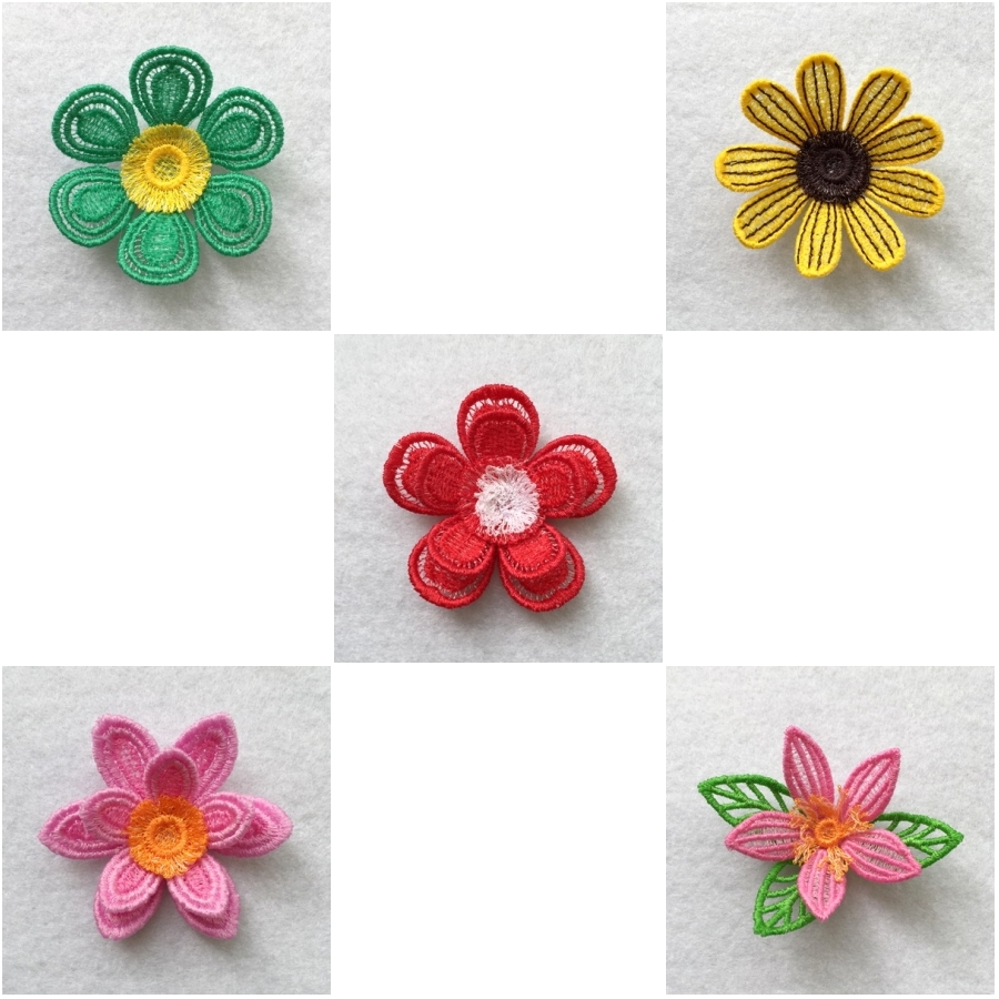 3D FSL Flowers 4 | OregonPatchWorks