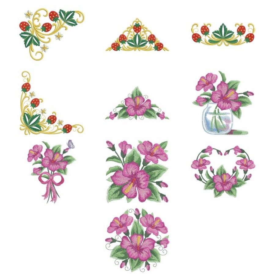 Watercolor Hibiscus | OregonPatchWorks