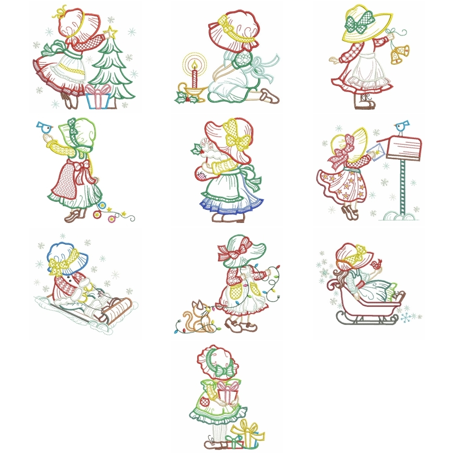 Christmas Sunbonnets 3 | OregonPatchWorks