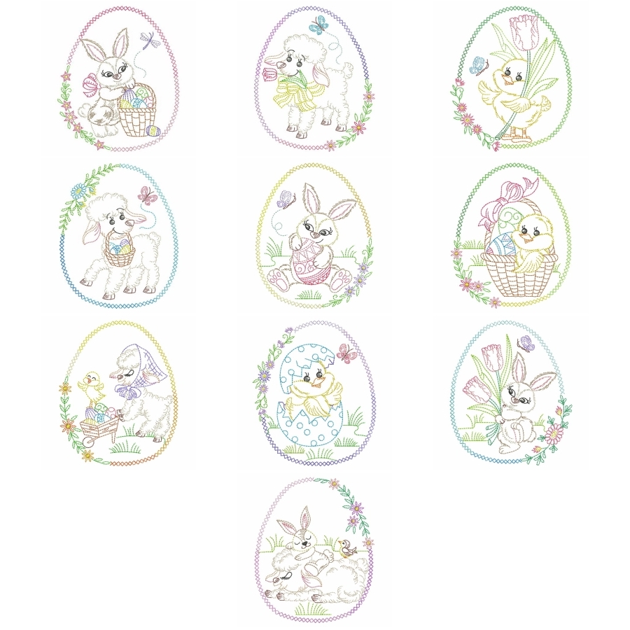 Vintage Easter Eggs 2 | OregonPatchWorks