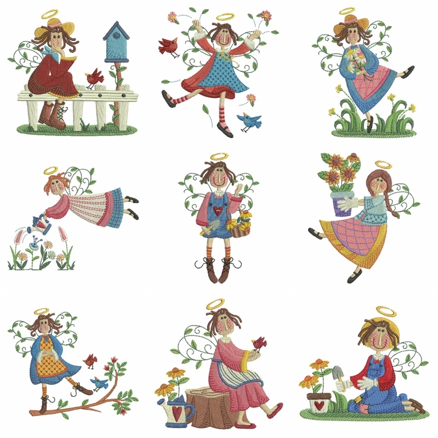 Country Gardening Angels | OregonPatchWorks